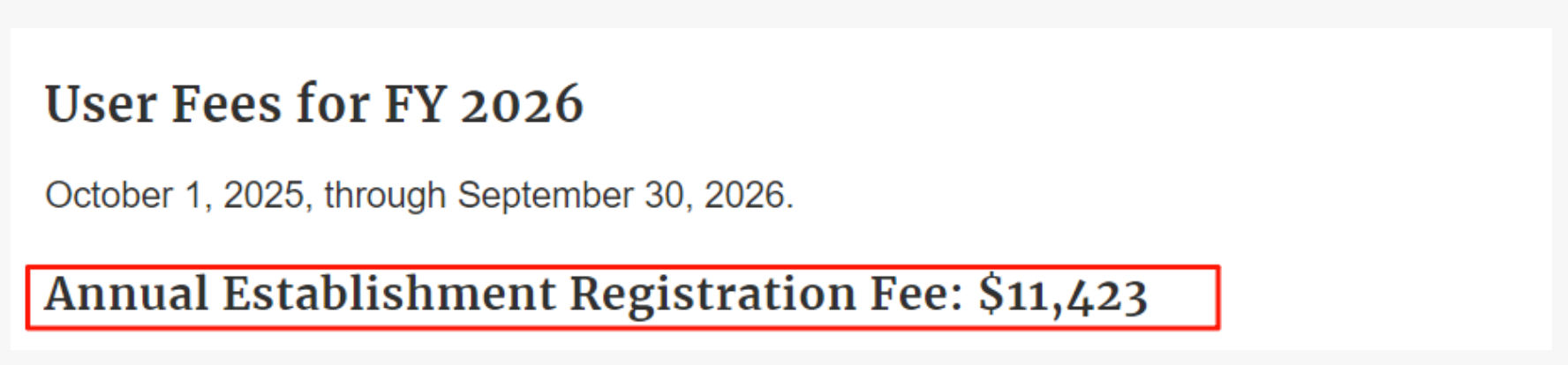 FDA更新 | 2026财年医疗器械注册收费标准-行业资讯-wiselink 知汇-全球合规认证和临床试验服务机构
